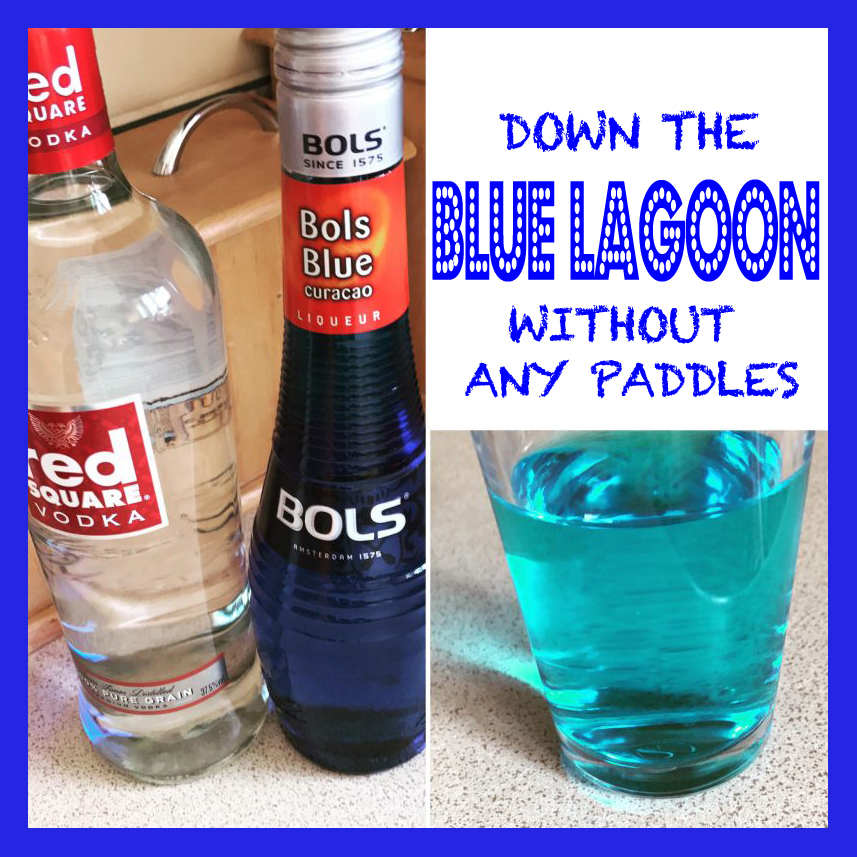 Down The 'Blue Lagoon' Without Any Paddles Cocktail Recipe - RachelSwirl